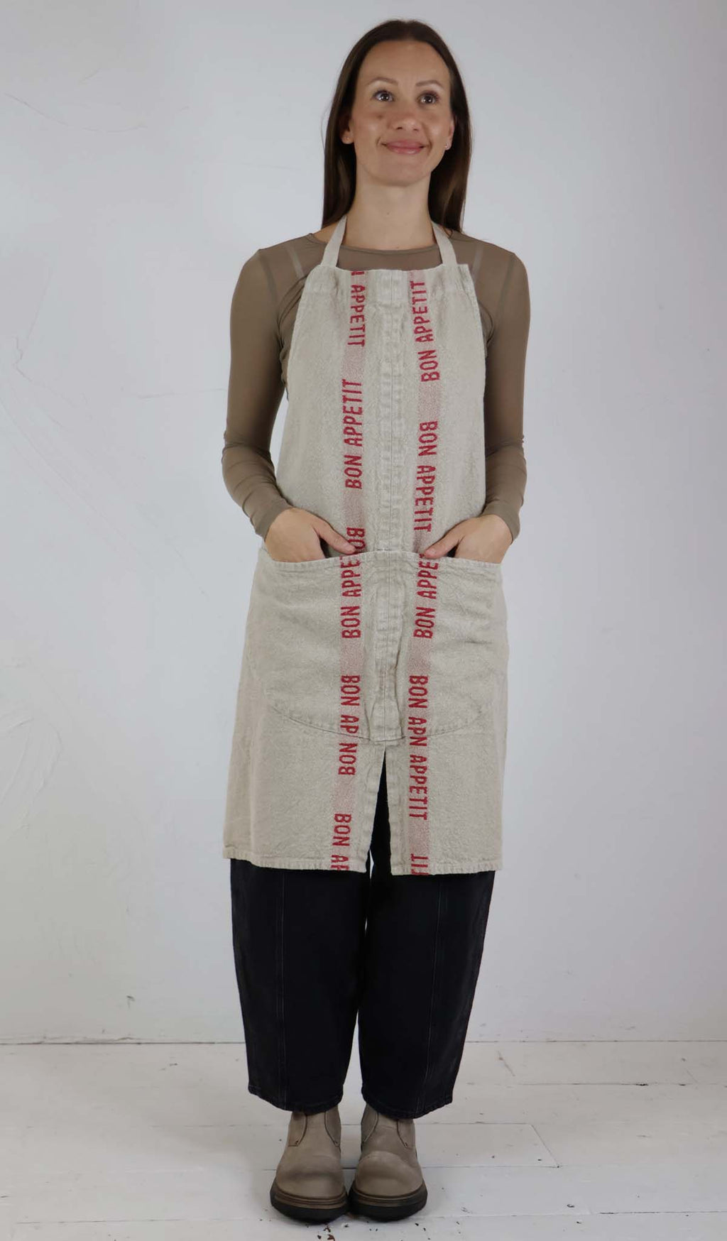 Tablier Linen Bon Appetit Apron - 3 Colours – Blue Woman