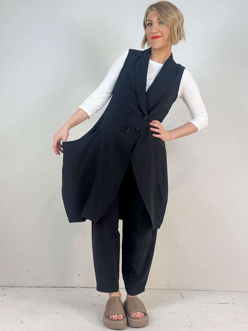 Lurdes Bergada Midi Vest 240 – Blue Woman